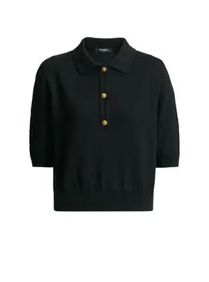 Balmain Knitted 3-button Polo