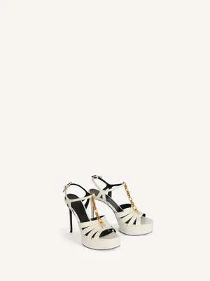 Balmain Sync Platform Sandals - White