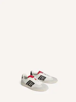 Balmain Swan Suede And Leather Trainers - Multicolor