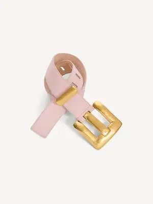Balmain Anthem Leather Belt - Pink
