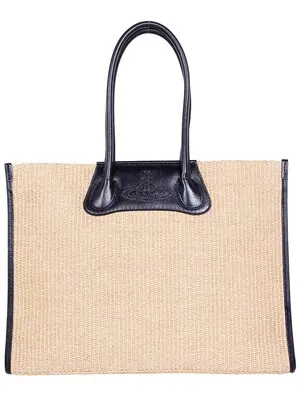 VIVIENNE WESTWOOD Troy Tote Bag - Beige