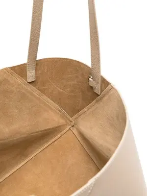 Loewe Puzzle Fold Leather Tote - Grey
