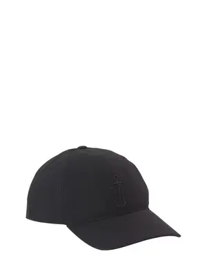 JW Anderson Baseball Cap With Logo - Black