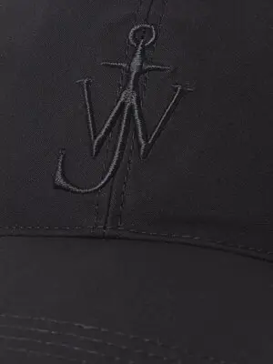 JW Anderson Baseball Cap With Logo - Black