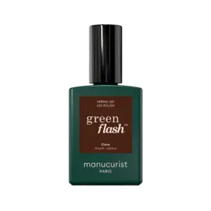 MANUCURIST Green Flash Led Gel Nail Polish, Non-toxic Nail Polish - Clove