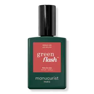 MANUCURIST Green Flash Led Gel Nail Polish, Non-toxic Nail Polish Bois De Rose