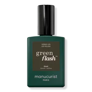 MANUCURIST Green Flash Led Gel Nail Polish, Non-toxic Nail Polish Khaki