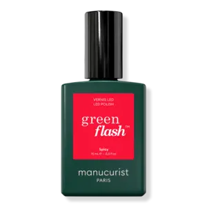MANUCURIST Green Flash Led Gel Nail Polish, Non-toxic Nail Polish Spicy