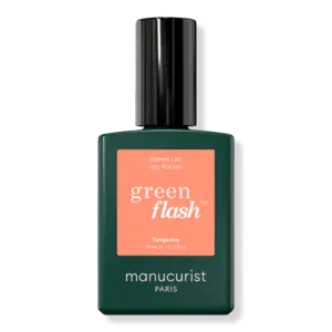 MANUCURIST Green Flash Led Gel Nail Polish, Non-toxic Nail Polish Tangerine