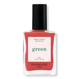 MANUCURIST Green Nail Polish, Quick Dry, Non-toxic Nail Polish With Gel-like Finish Pulp