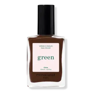 MANUCURIST Green Nail Polish, Quick Dry, Non-toxic Nail Polish With Gel-like Finish Clove