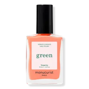 MANUCURIST Green Nail Polish, Quick Dry, Non-toxic Nail Polish With Gel-like Finish Tangerine