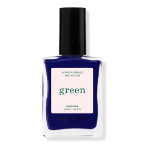 MANUCURIST Green Nail Polish, Quick Dry, Non-toxic Nail Polish With Gel-like Finish Navy Blue