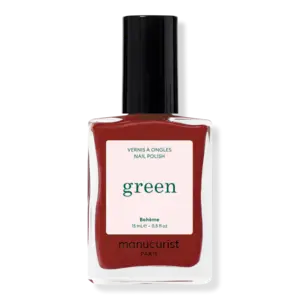 MANUCURIST Green Nail Polish, Quick Dry, Non-toxic Nail Polish With Gel-like Finish Boheme Bohème