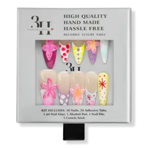 3H NAILS Garden Flutter Press-on Nails - One-color