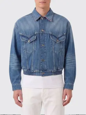 Versace Cotton Denim Bomber Jacket