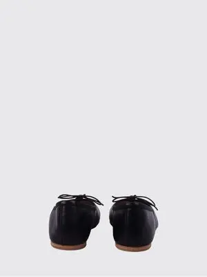 VIA ROMA 15 Leather Ballerinas - Black