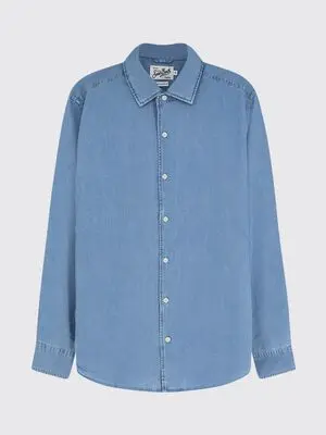 MC2 SAINT BARTH Linen Shirt - Blue 1