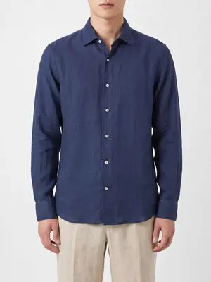 MC2 SAINT BARTH Linen Shirt Navy