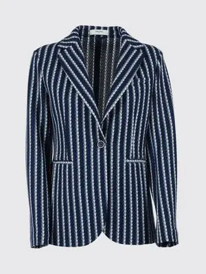 CIRCOLO 1901 Striped Jacket - Blue