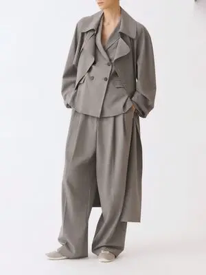 Fabiana Filippi Virgin Wool Blend Long Coat