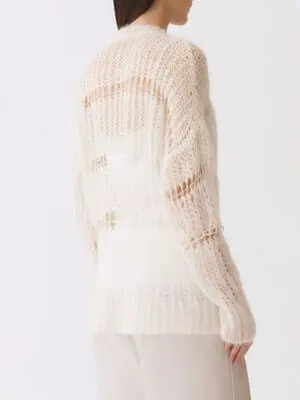 Fabiana Filippi Perforated Wool Blend Pullover