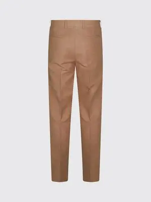 Brunello Cucinelli Tailored Cotton And Linen Trousers - Camel