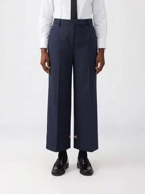 Thom Browne Cropped Fit Cotton Trousers