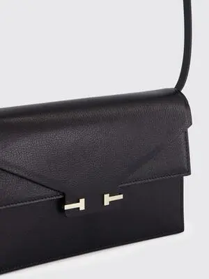 TOM FORD Calf Leather Shoulder Bag - Black