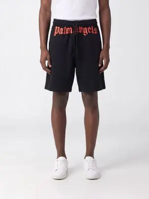 Palm Angels Cotton Jogging Shorts With Logo