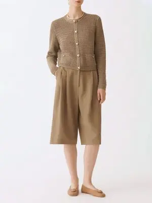Fabiana Filippi Crew Neck Cotton Cardigan