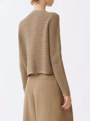 Fabiana Filippi Crew Neck Cotton Cardigan