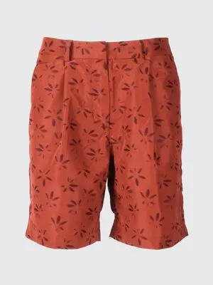 K-WAY Printed Pleated Shorts - Brown