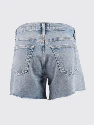AGOLDE Shorts With Distressed Details - Denim