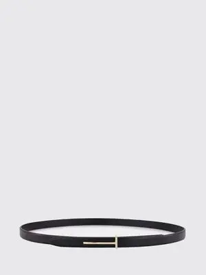 TOM FORD Skinny Leather Belt - Black