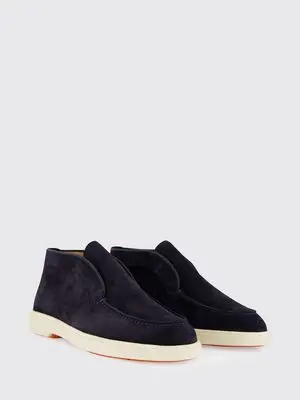 Santoni Desert Suede Ankle Boot - Blue