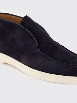 Santoni Desert Suede Ankle Boot - Blue