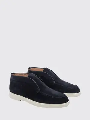 Santoni Desert Suede Ankle Boot - Blue
