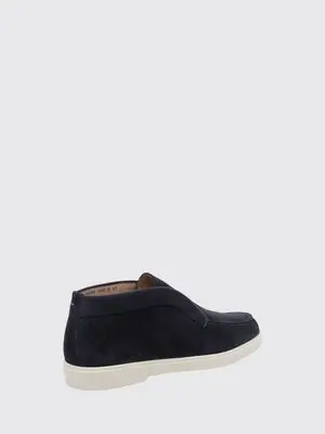 Santoni Desert Suede Ankle Boot - Blue