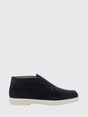 Santoni Desert Suede Ankle Boot - Blue
