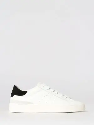 D.a.t.e. Lace-up Sneakers With Suede Heel Detail - Black