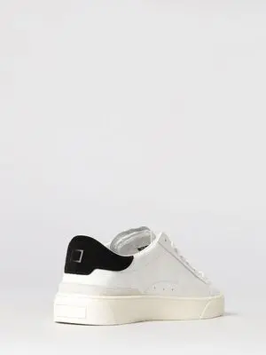 D.a.t.e. Lace-up Sneakers With Suede Heel Detail - Black