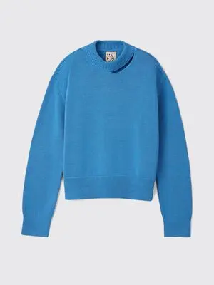 Camper Cutout Neck Sweater