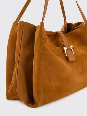 FERRAGAMO Suede Shoulder Bag - Beige