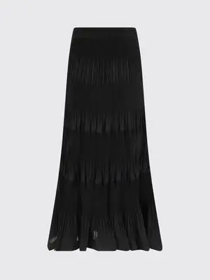 MEIMEIJ Pleated Tiered Maxi Skirt