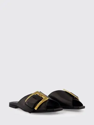 Balmain Heeled Sandal With Buckle Detail - Black
