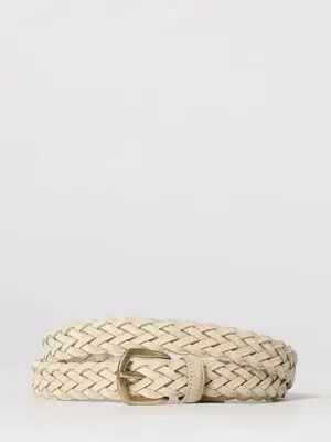 BROOKSFIELD Braided Leather Belt - Beige