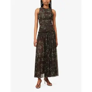 SIEDRES Siedrés Alina Floral-print Open-back Woven Maxi Dress
