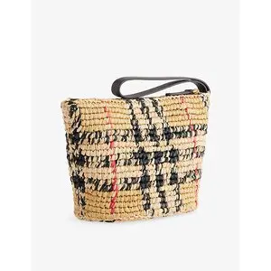 Burberry Margate Raffia Pouch - Sand