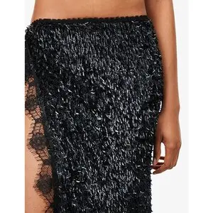 SIEDRES Bianca Sequin-embellished Knee-length Skirt